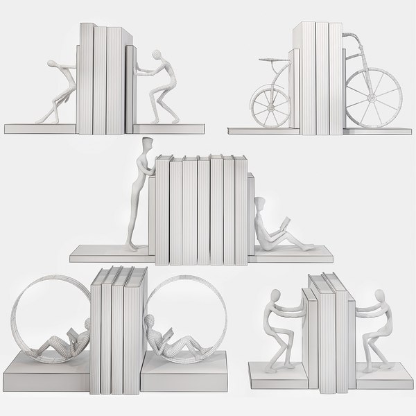 3D bookend model - TurboSquid 1616334