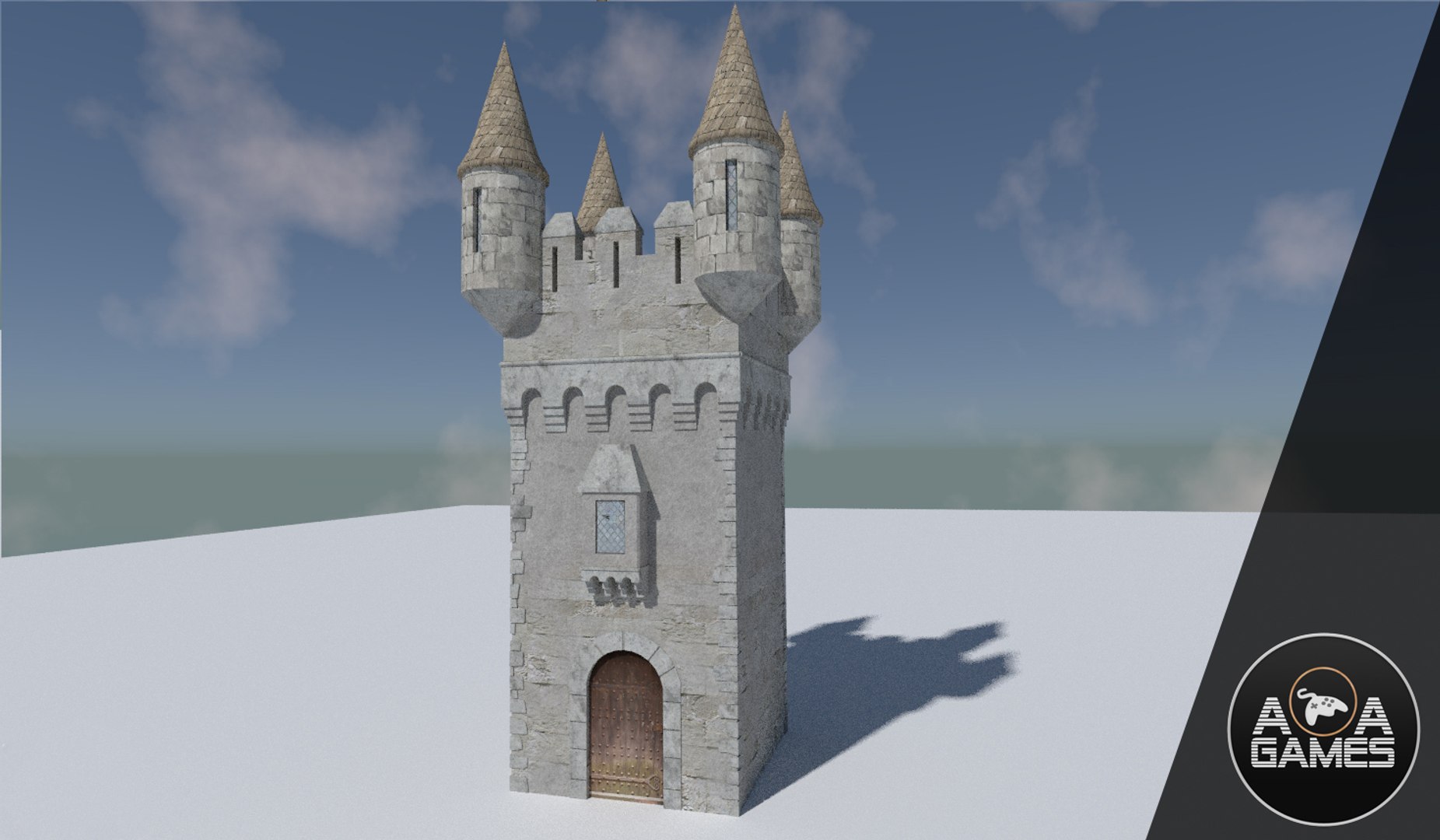 3d Medieval Castle Pack Model