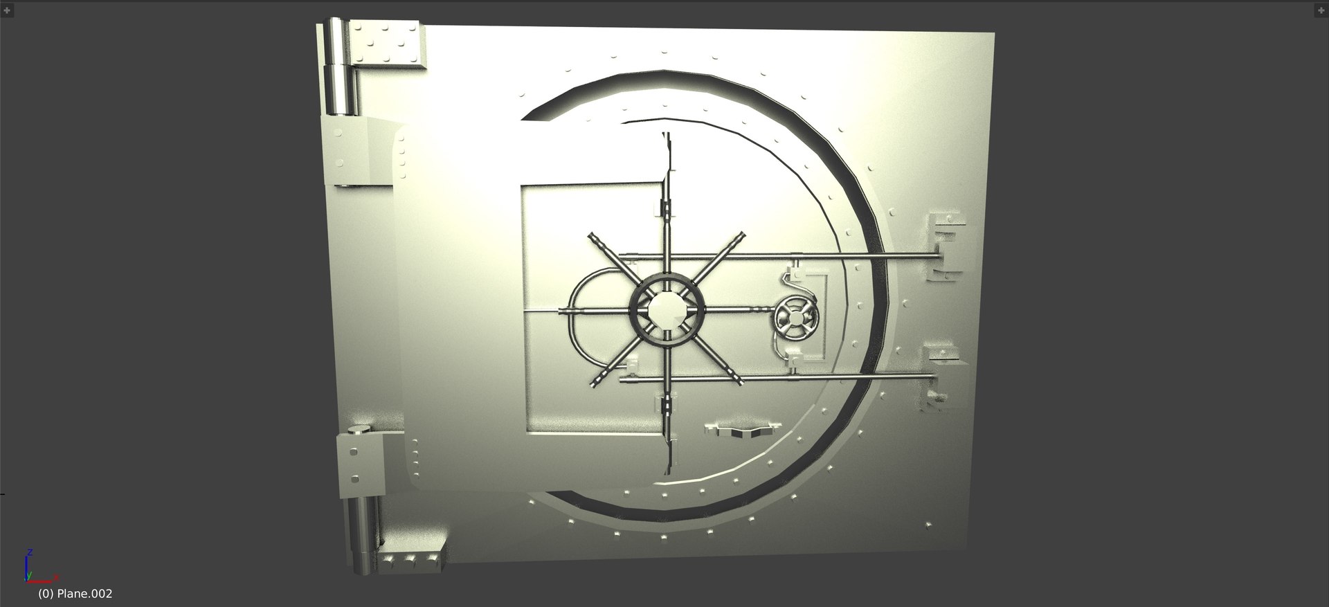 Realistic Bank Vault Safe 3D Model - TurboSquid 1495909