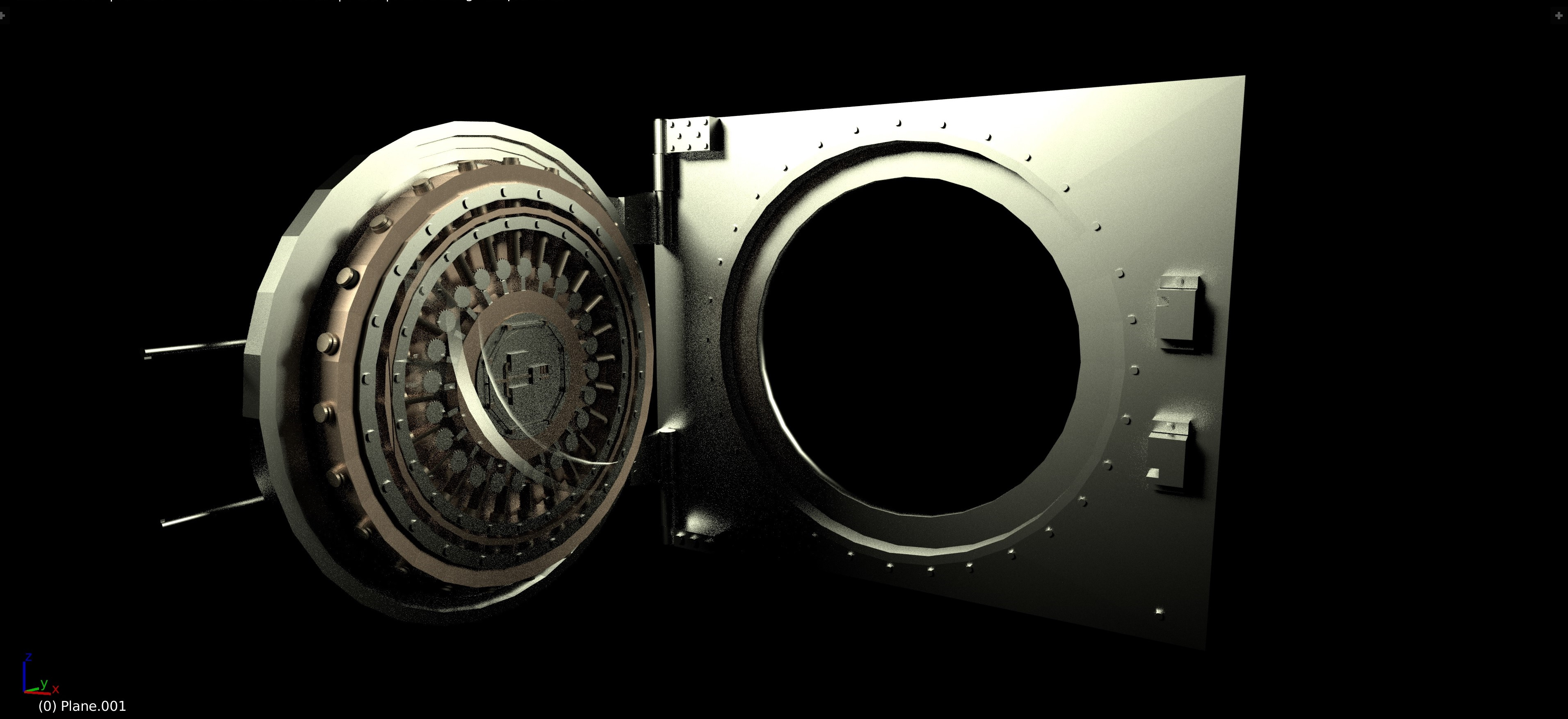 Realistic bank vault safe 3D model - TurboSquid 1495909