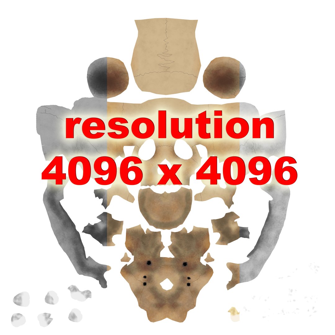 dugm01 human skeleton 3d 3ds