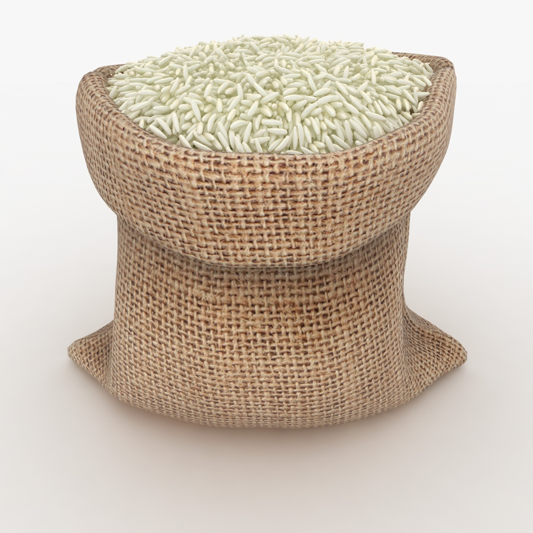 Realistic Sack Rice 3D Model - TurboSquid 1202852