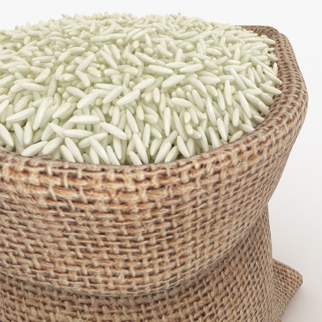 Realistic Sack Rice 3D Model - TurboSquid 1202852