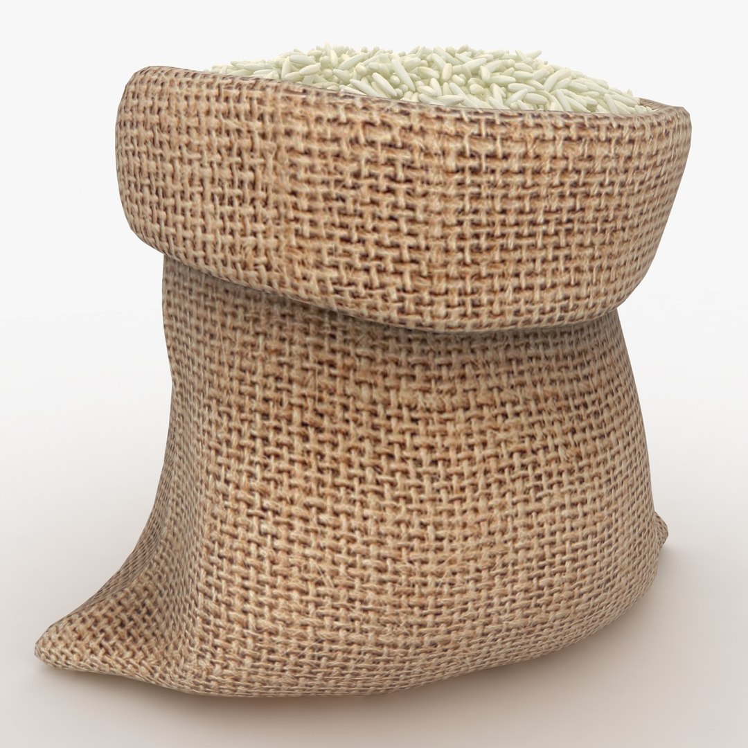 Realistic Sack Rice 3D Model - TurboSquid 1202852