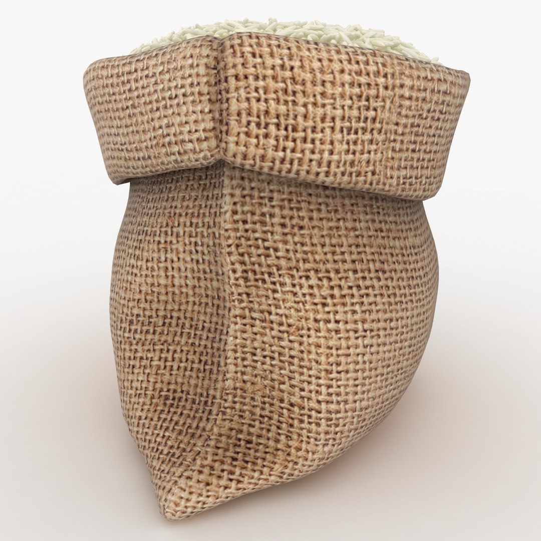 Realistic Sack Rice 3D Model - TurboSquid 1202852
