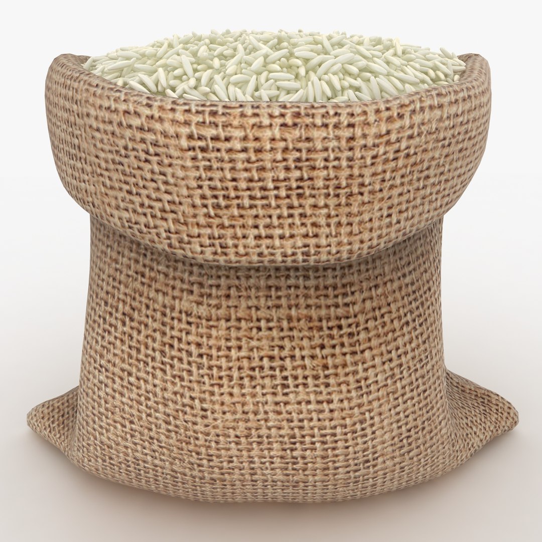 Realistic Sack Rice 3D Model - TurboSquid 1202852