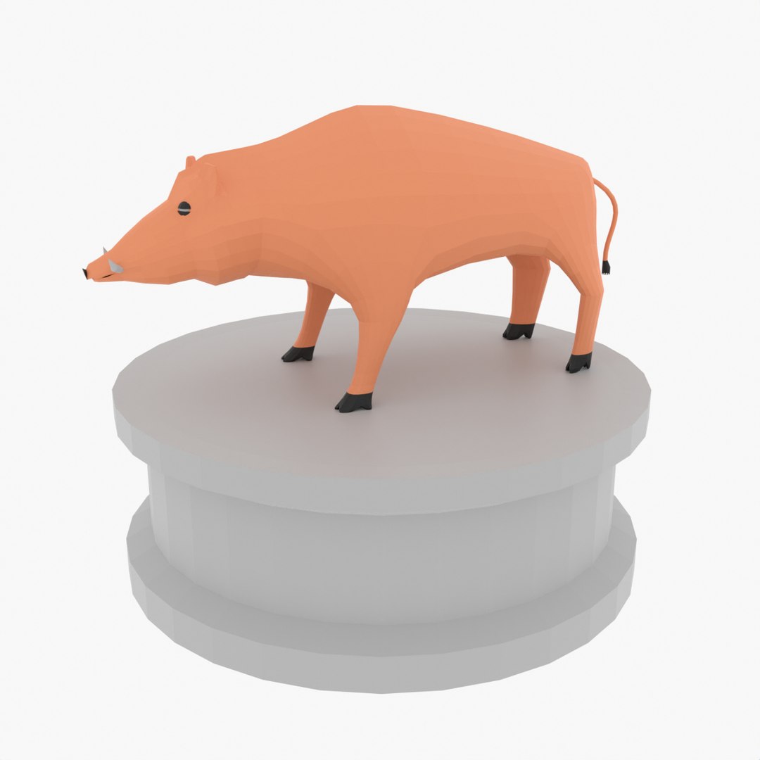 Boar model - TurboSquid 1959016