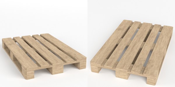 3ds wooden euro pallet skid
