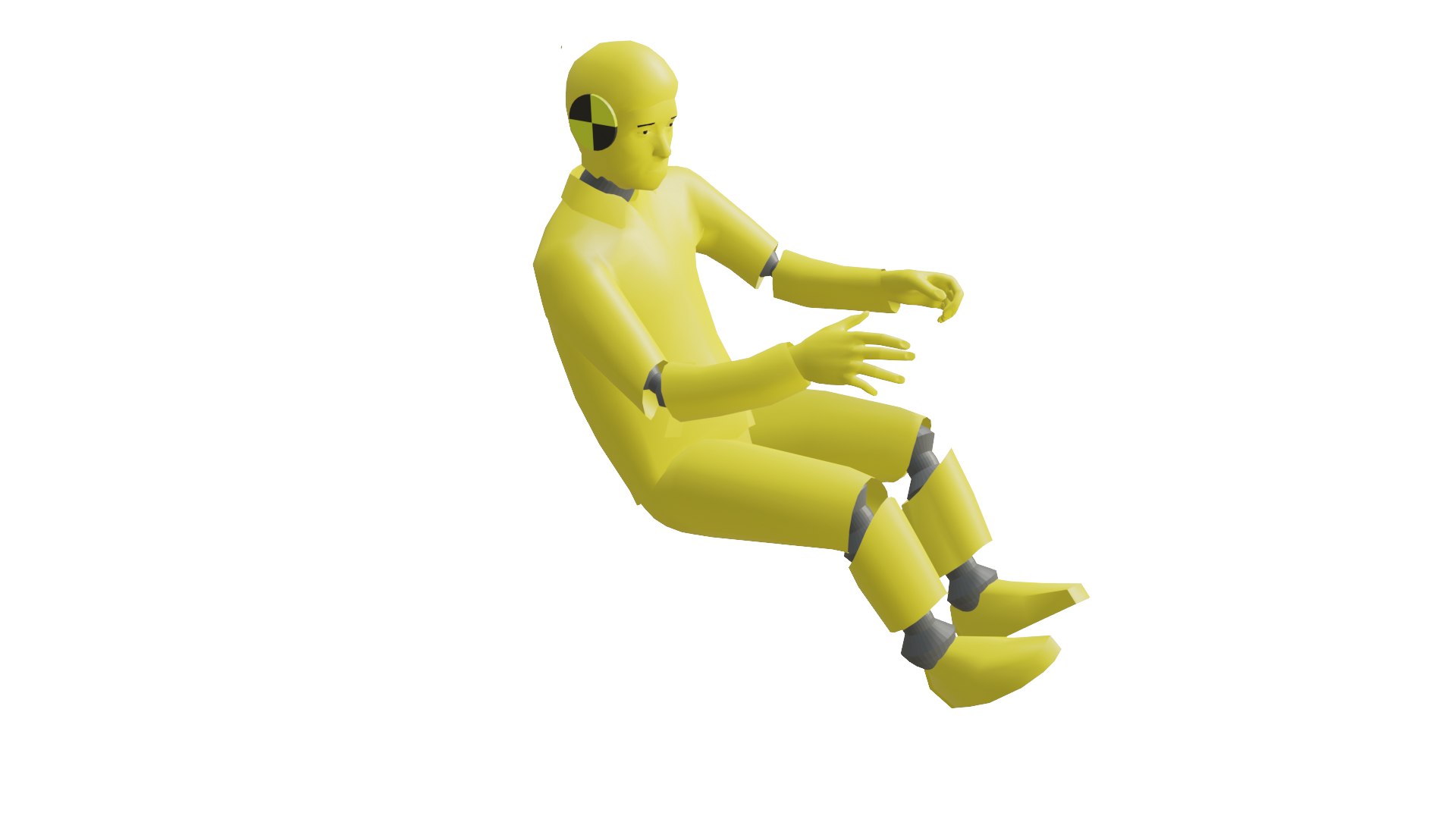 3D Crash Test Dummy - TurboSquid 2003162