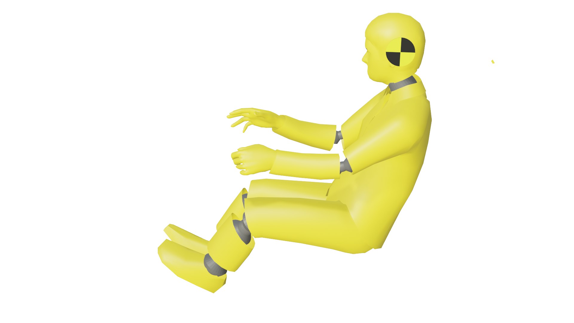 3D Crash Test Dummy - TurboSquid 2003162