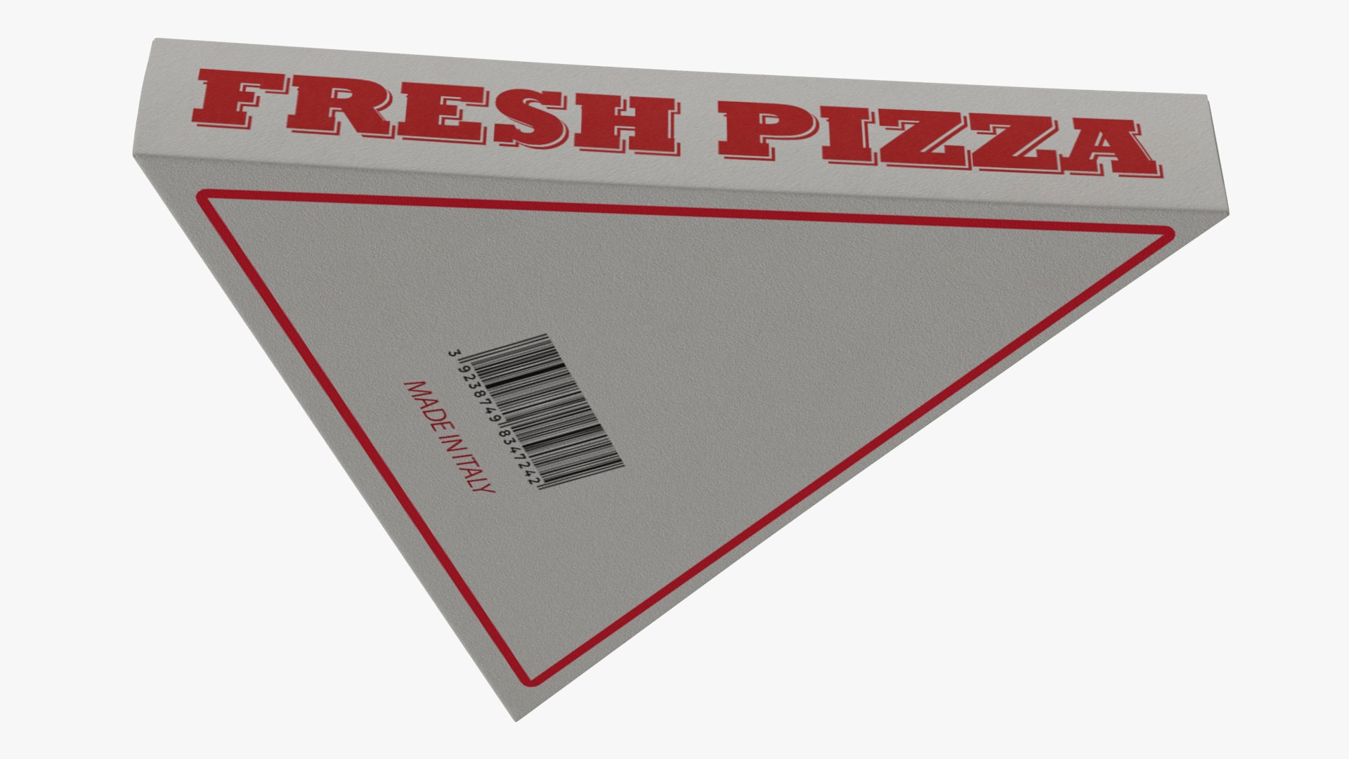 Triangle Pizza Slice Packaging Box With Window 3D Model - TurboSquid 2155957