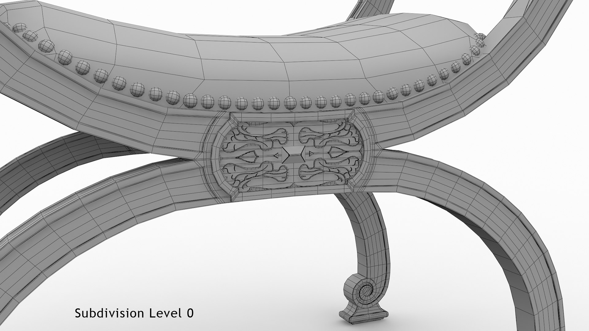 3D curule seat chair - TurboSquid 1505601