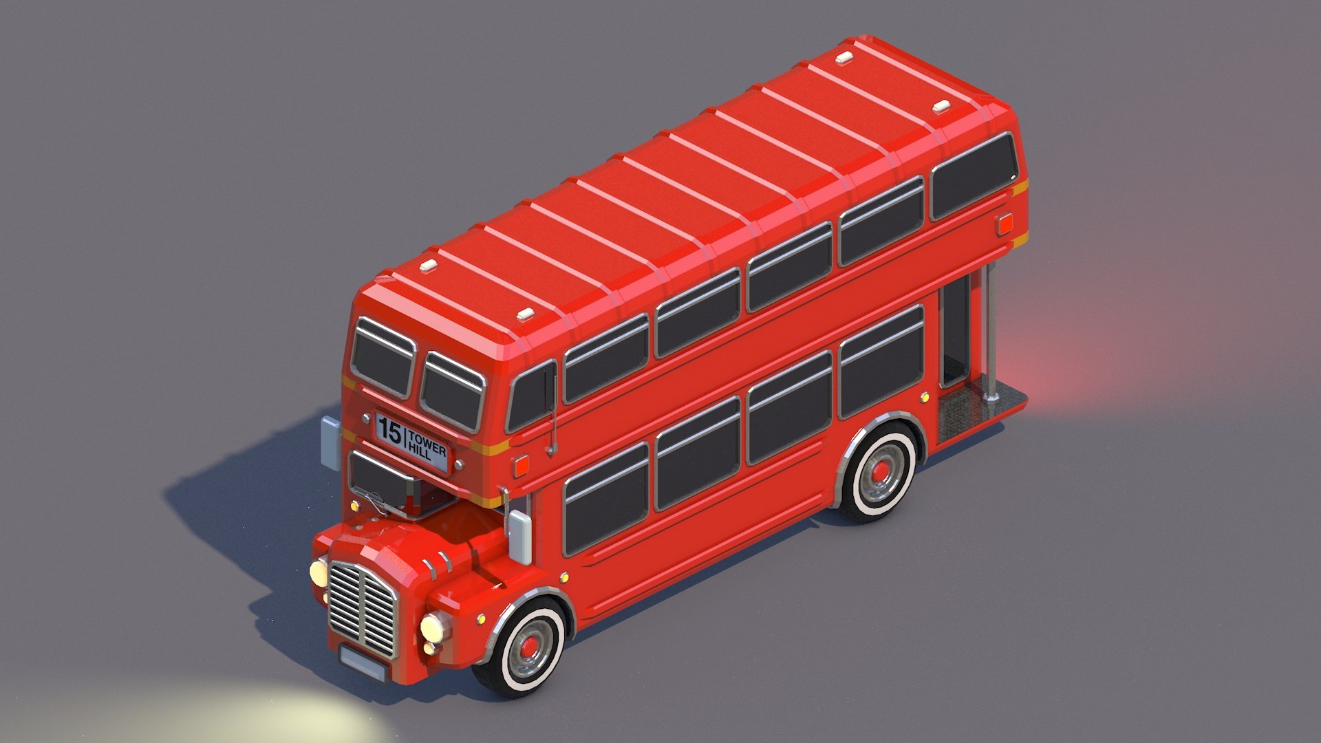 3D London Bus model - TurboSquid 2140455
