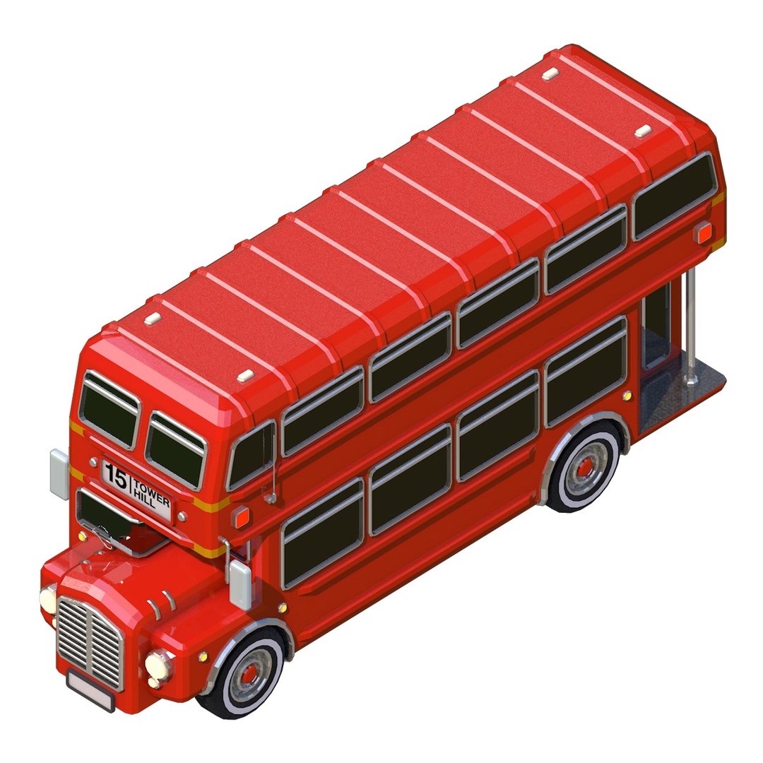 3D London Bus model - TurboSquid 2140455