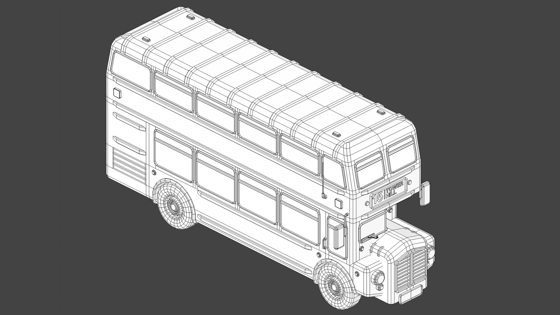 3D London Bus model - TurboSquid 2140455