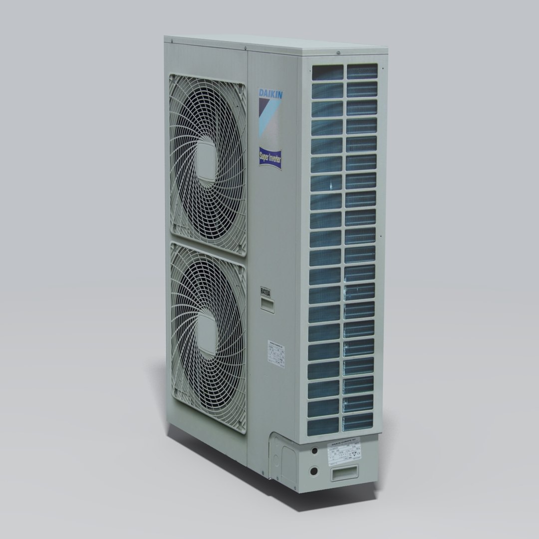 Twin Extractor Fan Unit 3d Model