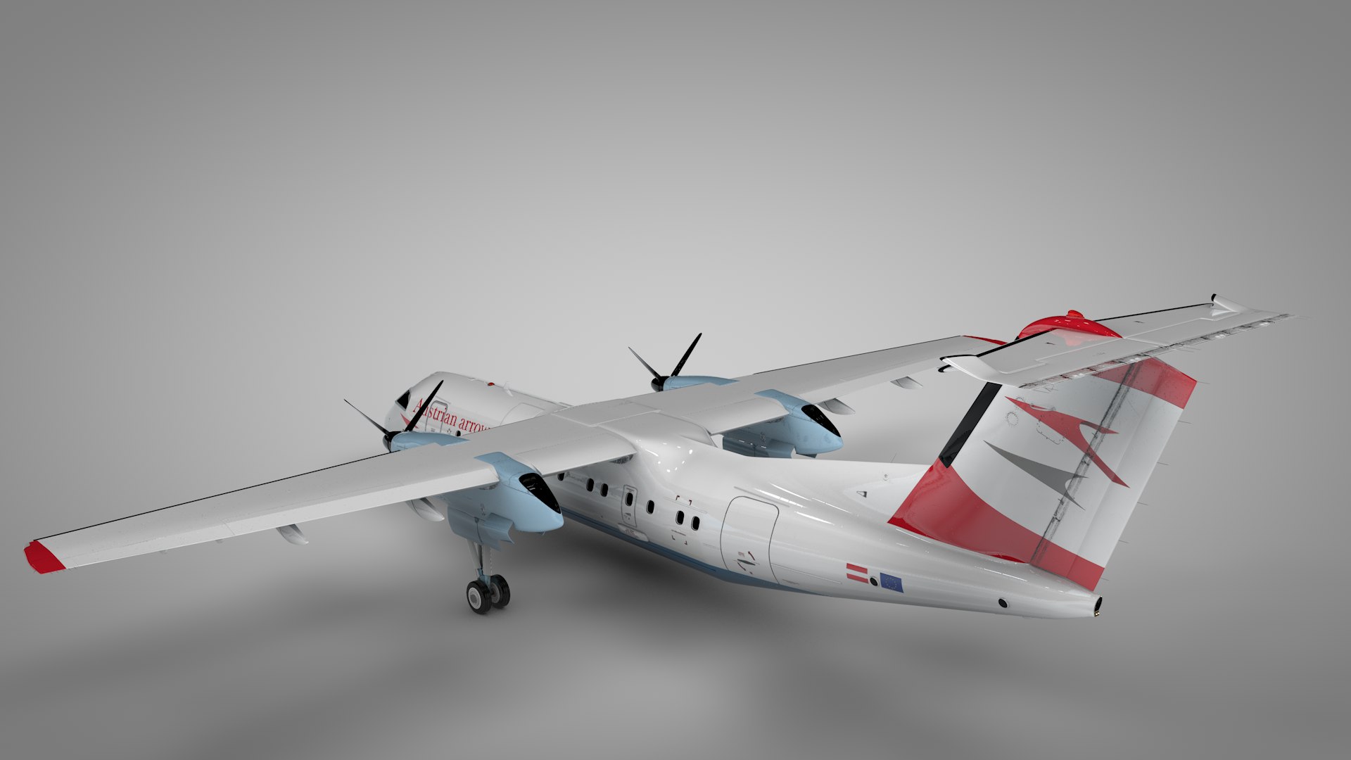 AUSTRIAN ARROWS Bombardier De Havilland Canada DHC-8 Q300 Dash 8 L1703 ...