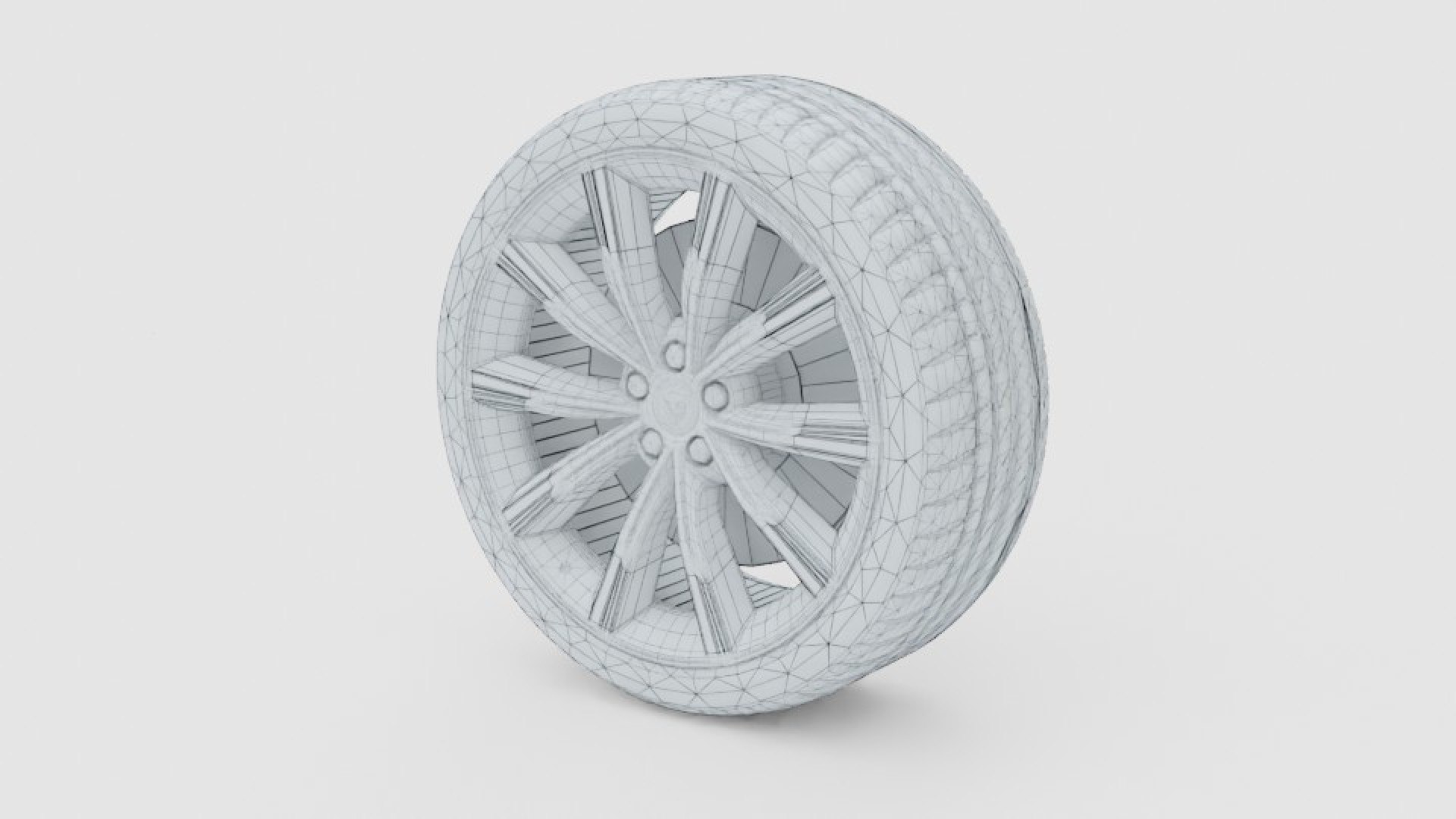 Jaguar F-Type Wheel With Rim 3D model - TurboSquid 2160396
