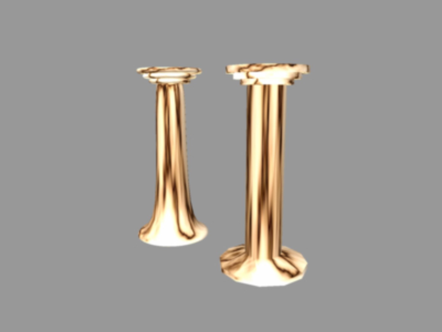 3d Model Marble Column Pillars