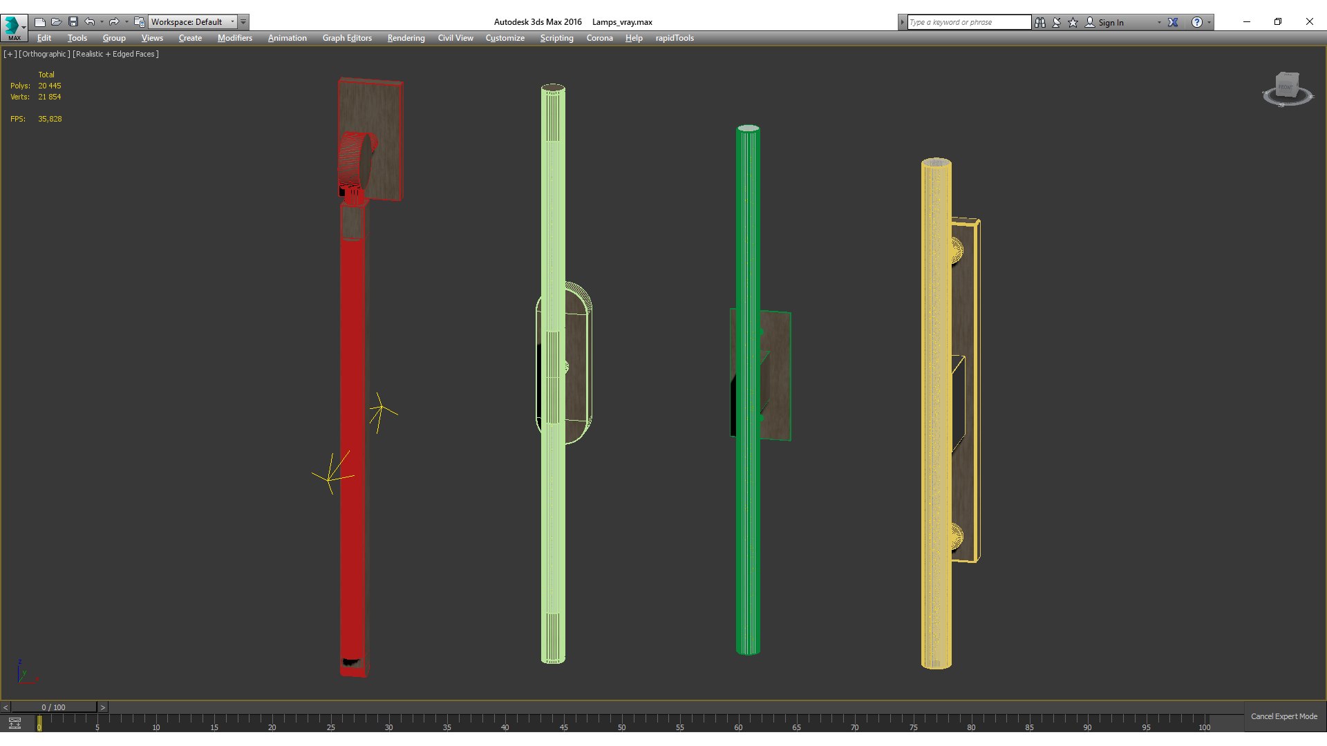 1st Dibs Wall Lamps Set 3D Model - TurboSquid 2169543