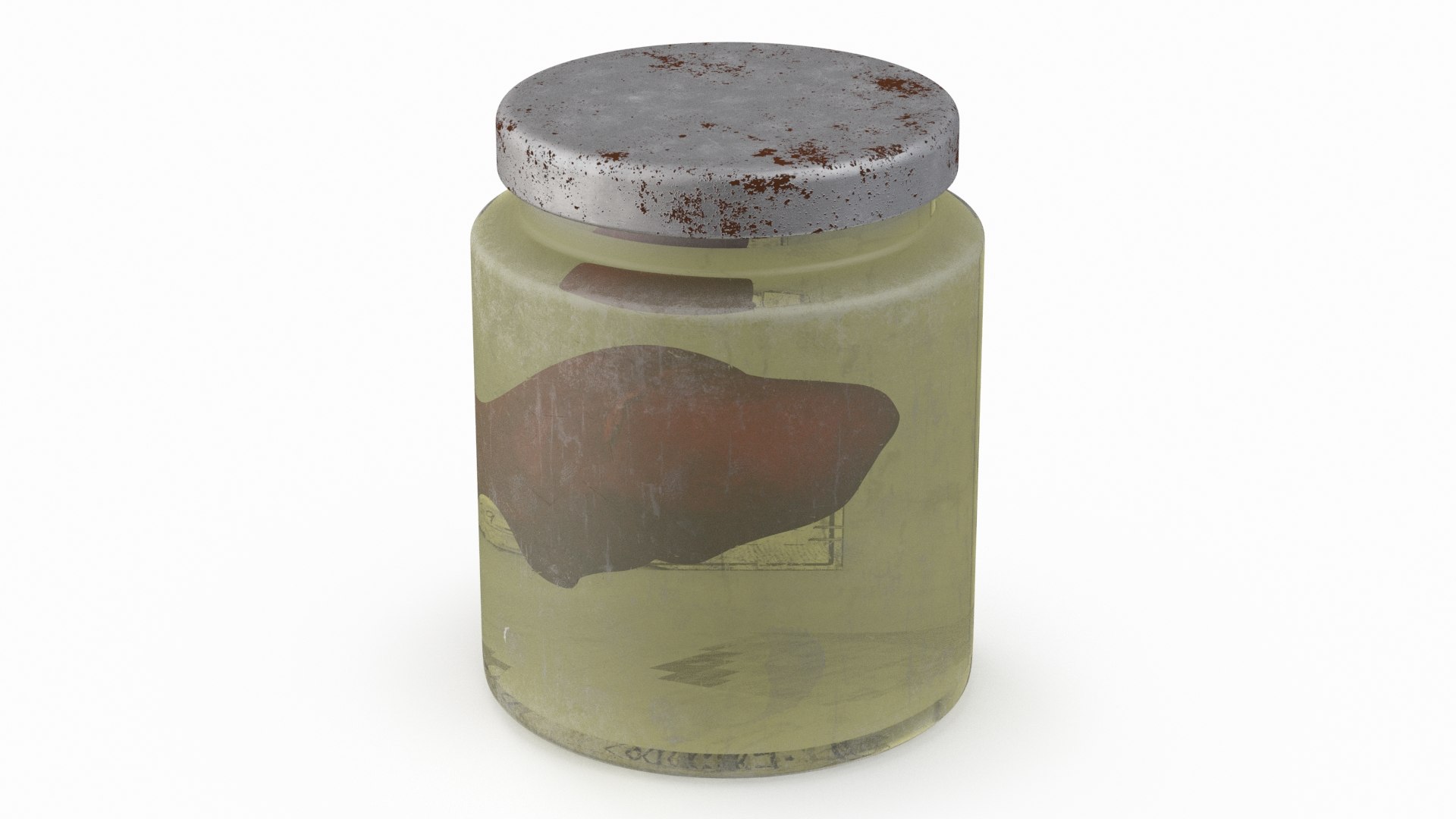 3D Human Liver Organ In A Old Jar Model - TurboSquid 2259006