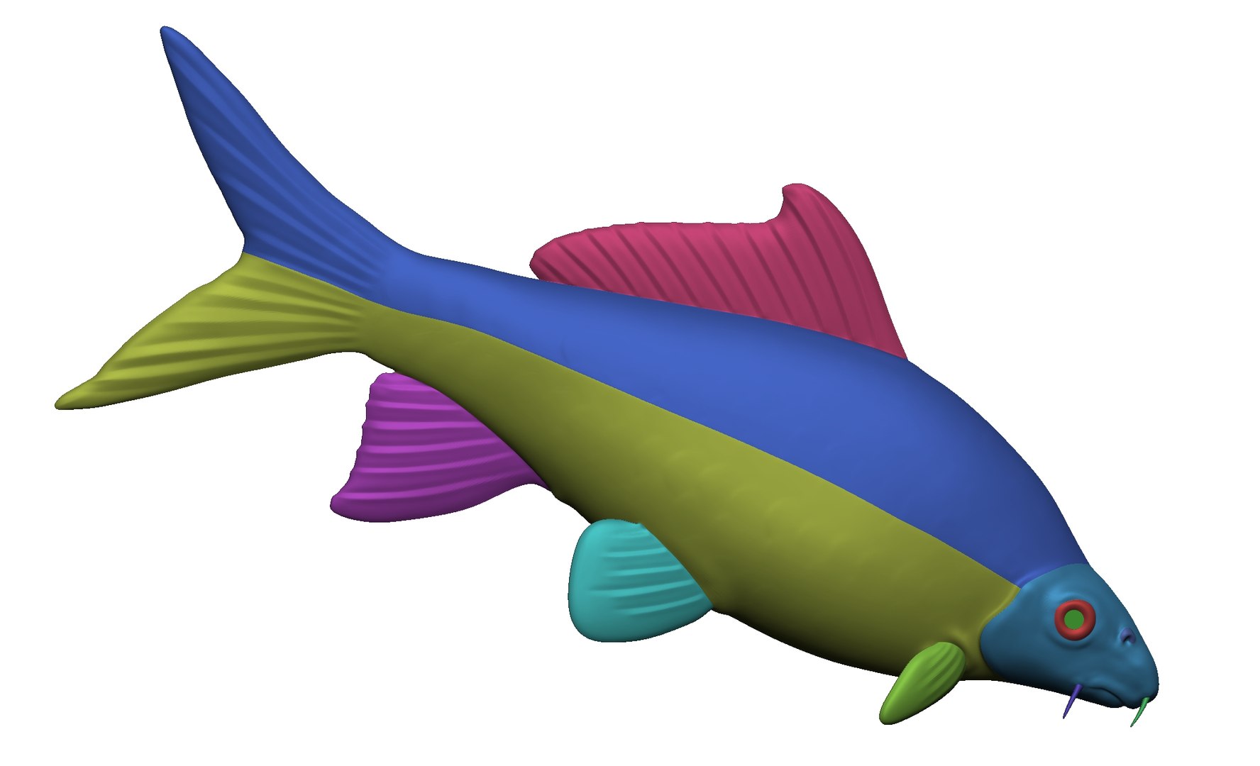 3D Model Red Tail Shark - TurboSquid 2045466