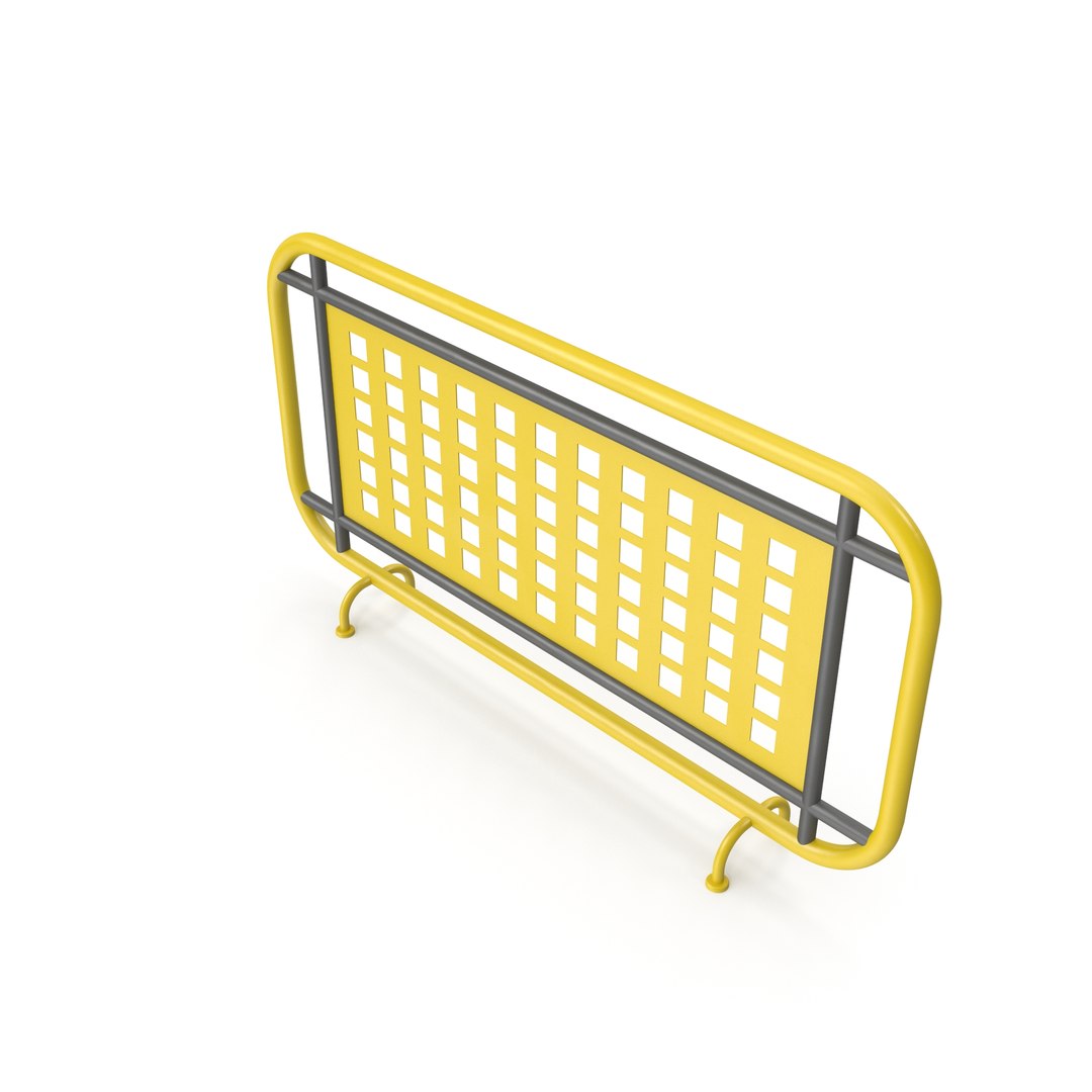 3D Metal Barrier Model - TurboSquid 1958840