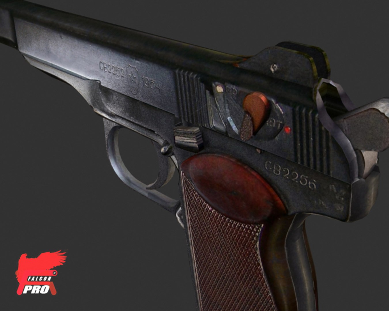 Stechkin Pistol 3d Model