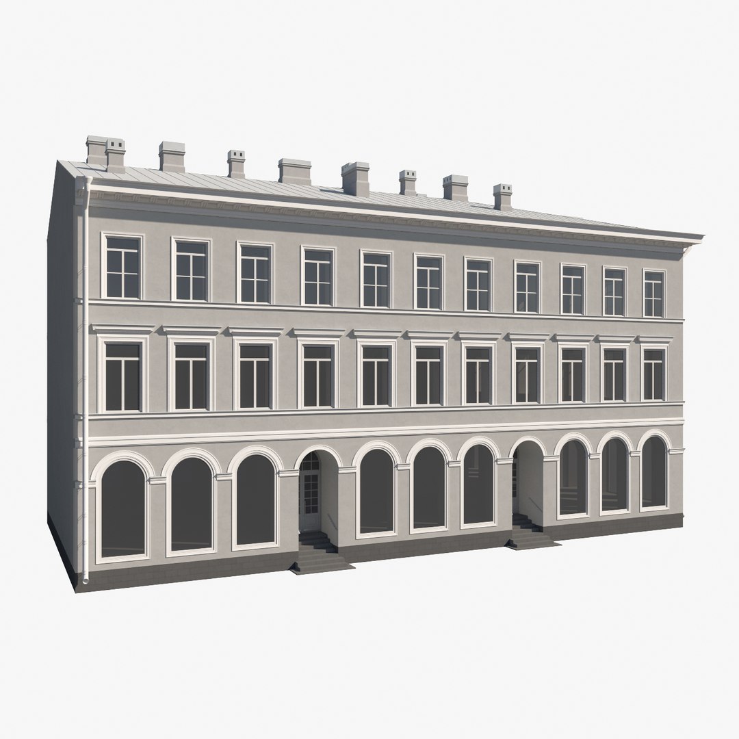 Classic Building 3D Model - TurboSquid 1393768