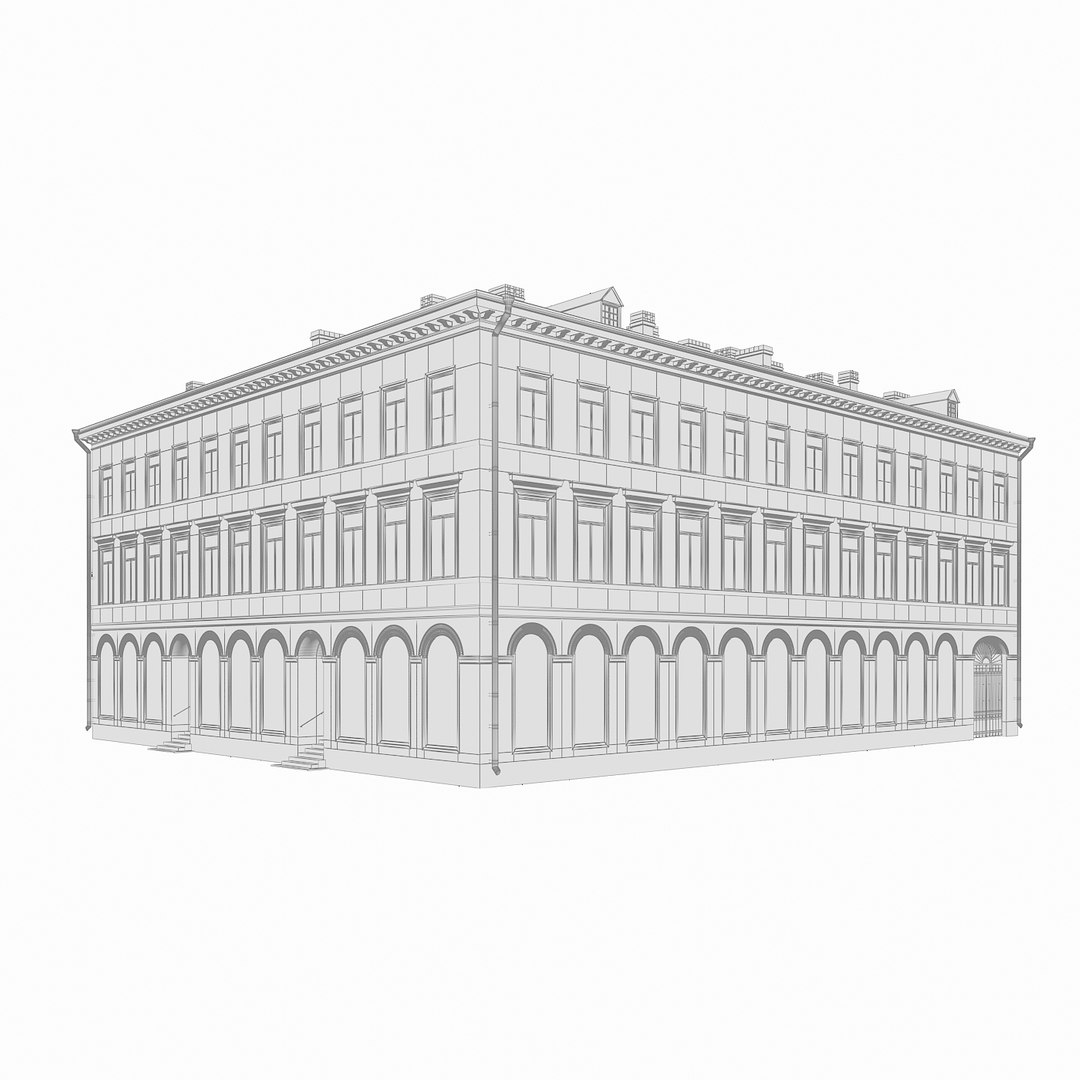 Classic Building 3D Model - TurboSquid 1393768