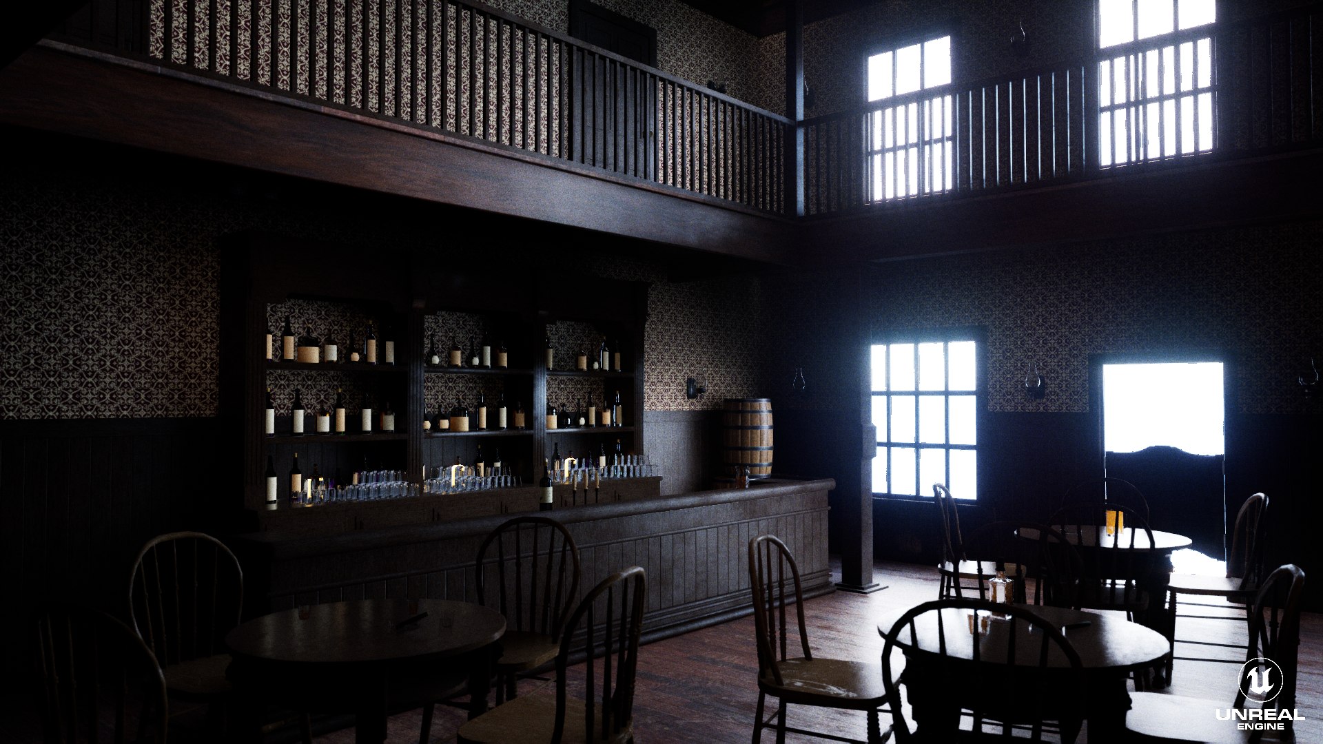 Western Saloon Interior 3D model - TurboSquid 1983526