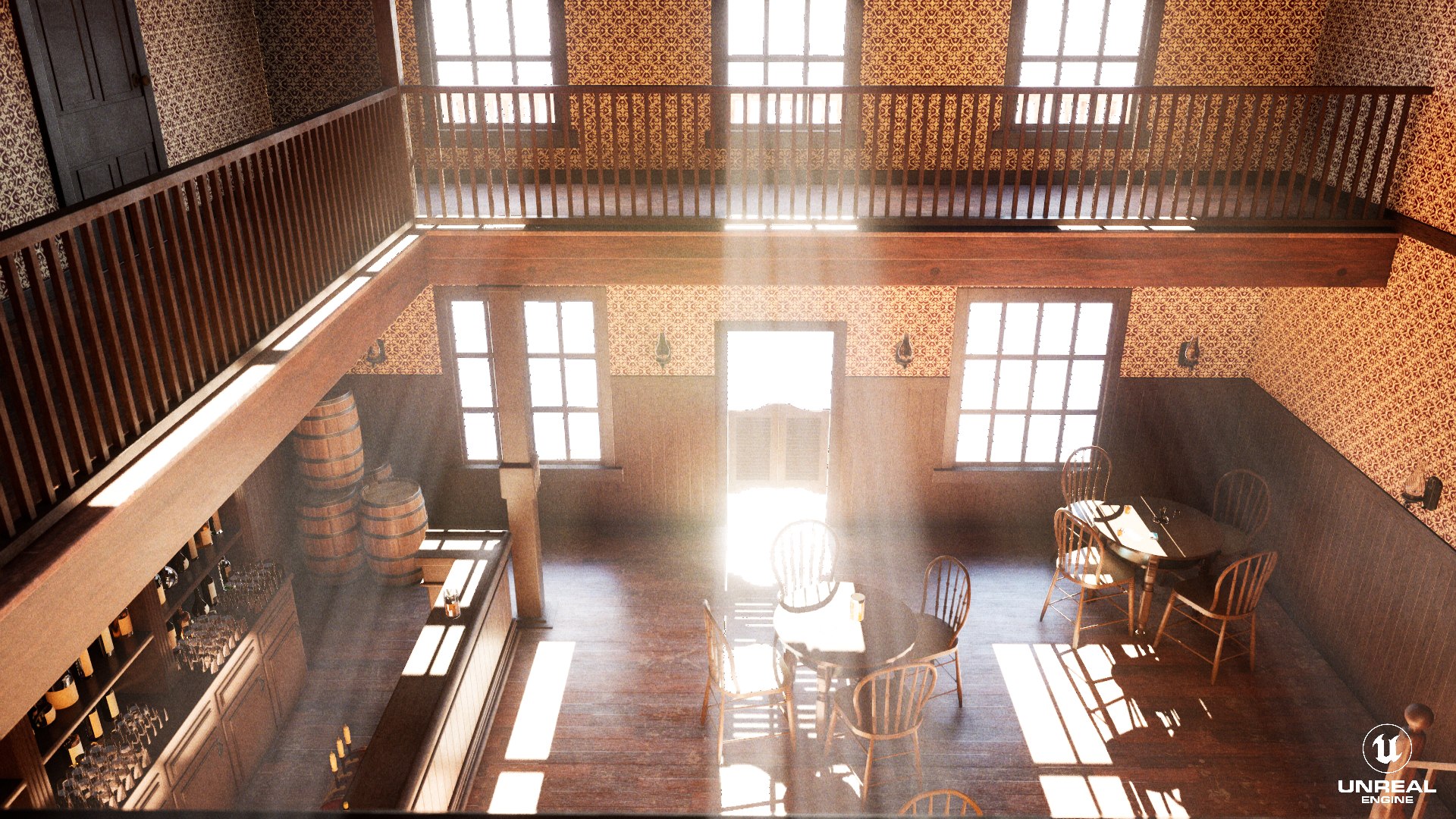 Western Saloon Interior 3D Model - TurboSquid 1983526