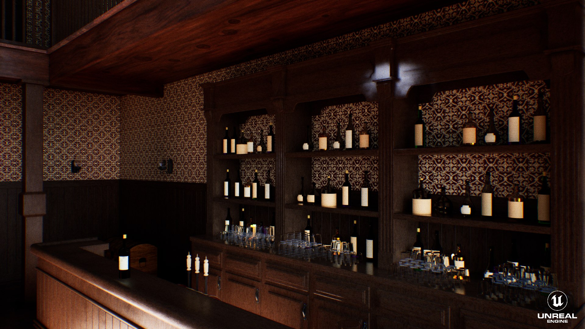 Western Saloon Interior 3D Model - TurboSquid 1983526