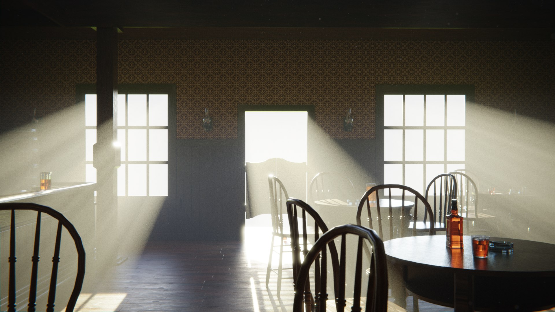 Western Saloon Interior 3D Model - TurboSquid 1983526