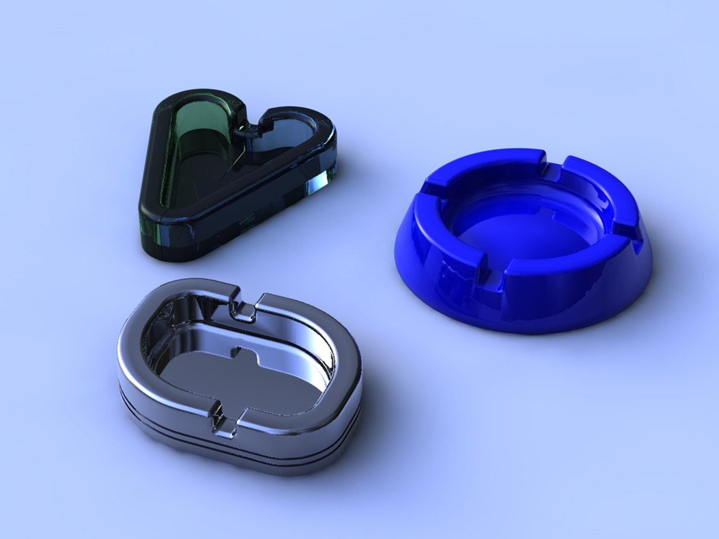 Solidworks Ash Tray 3d Model