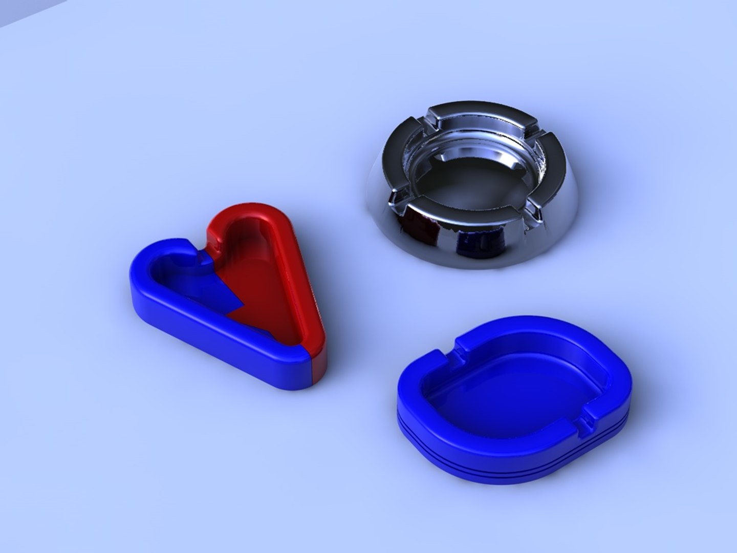 Solidworks Ash Tray 3d Model
