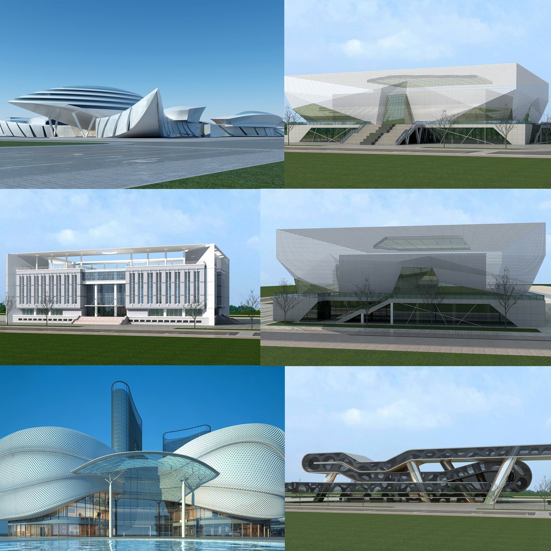 Modern Building Collection 05 3D Model - TurboSquid 1982469