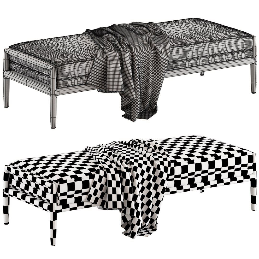 3D Globewest Humphrey Bench Seat Model - TurboSquid 2184389