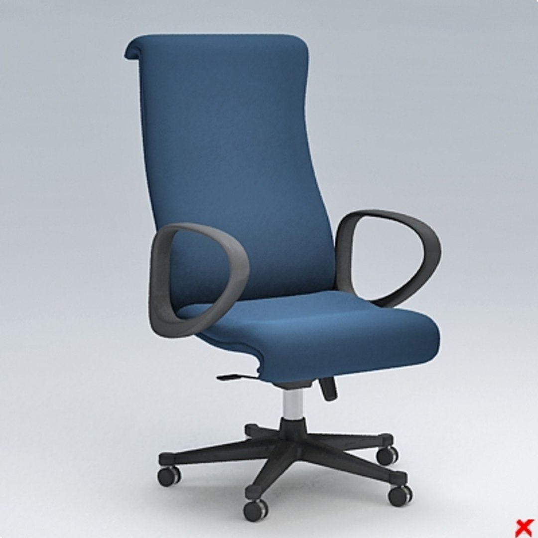 chair office 3d 3ds