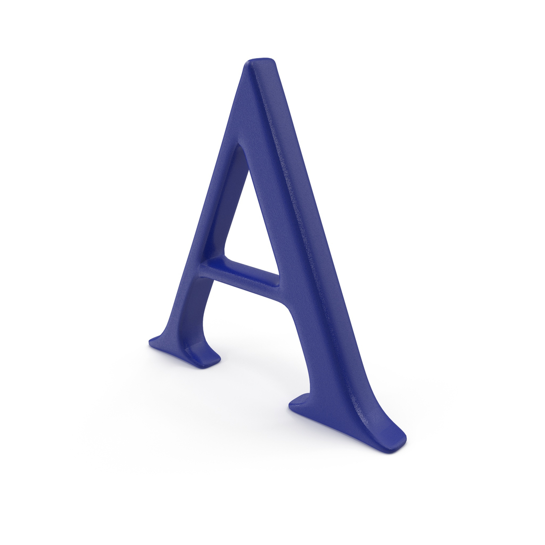 Alphabet Plastic 4 3D - TurboSquid 2139033
