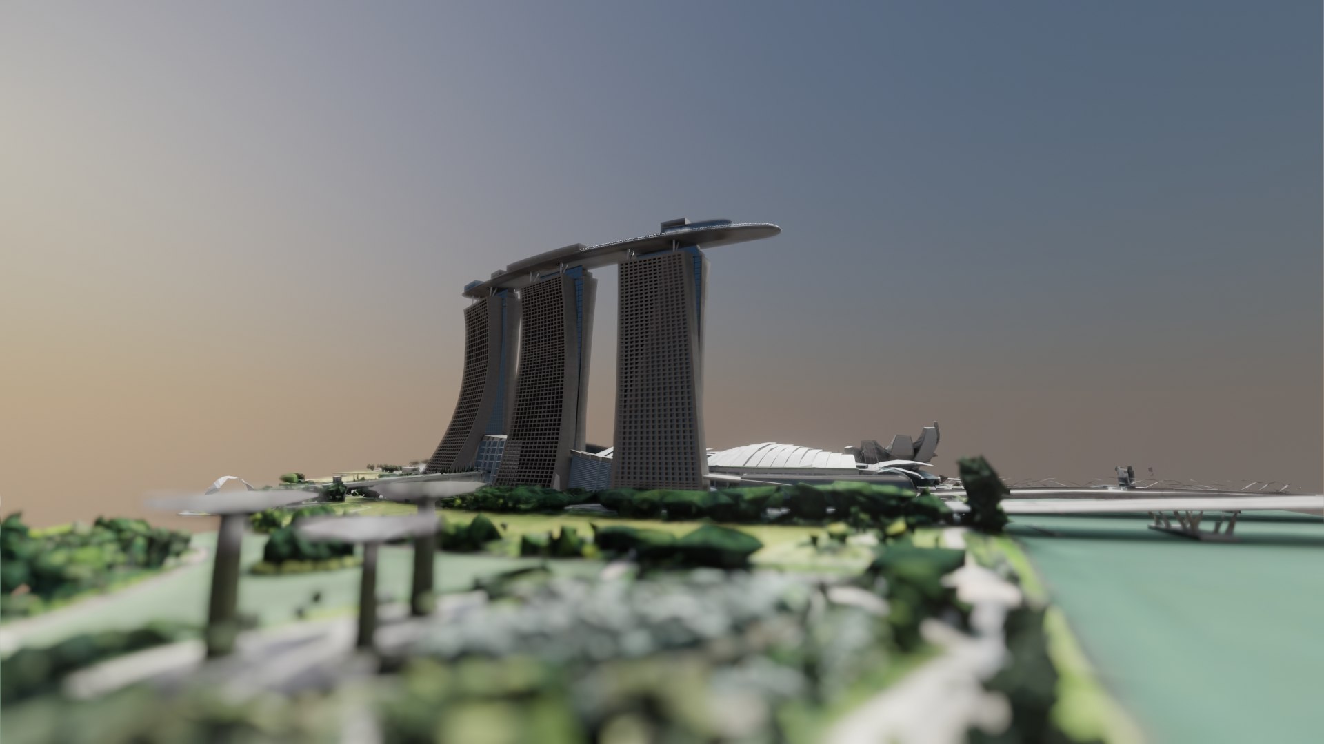 3D Singapore Marina Bay Sands Building Model - TurboSquid 1715022