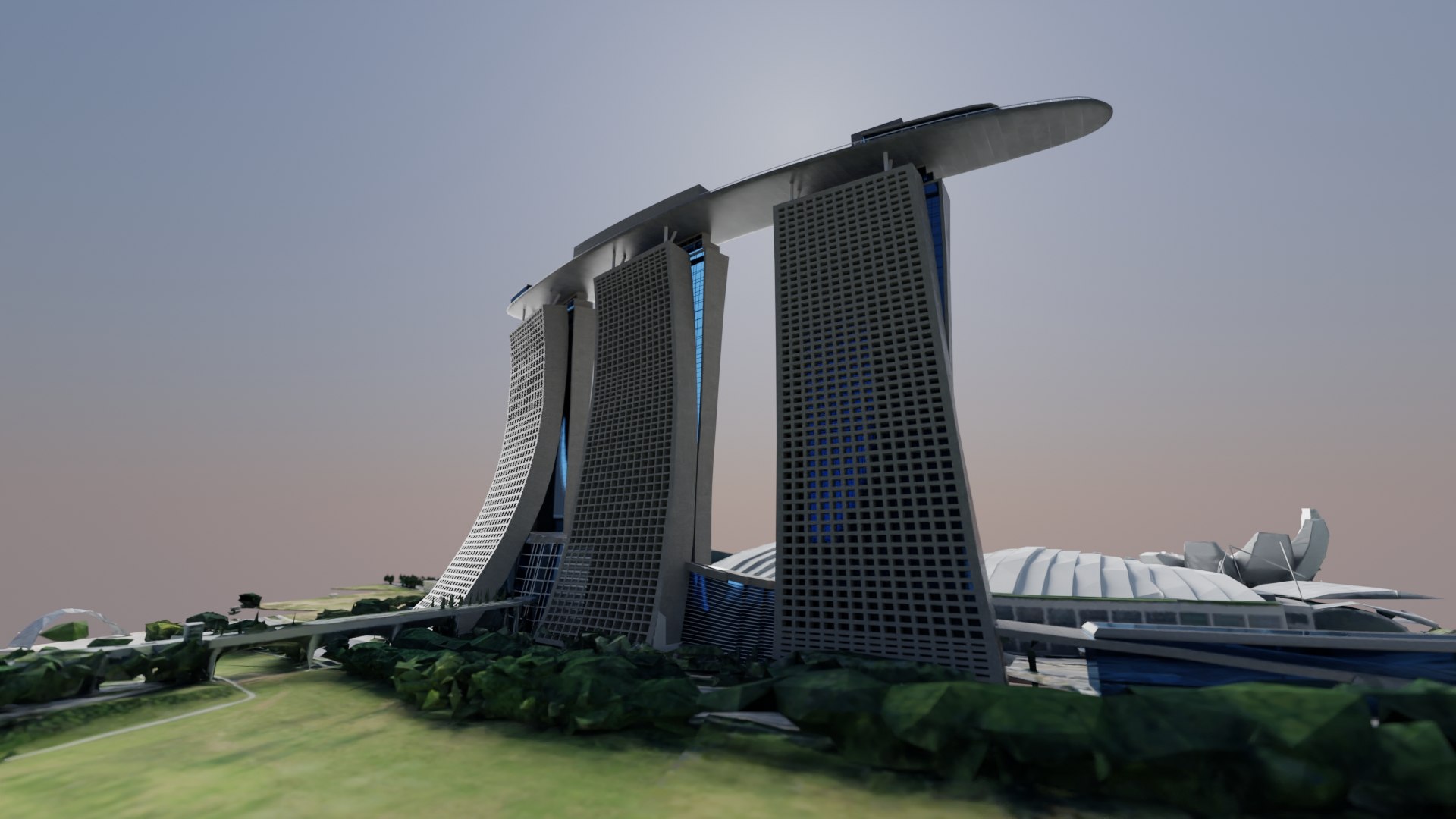 3D Singapore Marina Bay Sands Building Model - TurboSquid 1715022