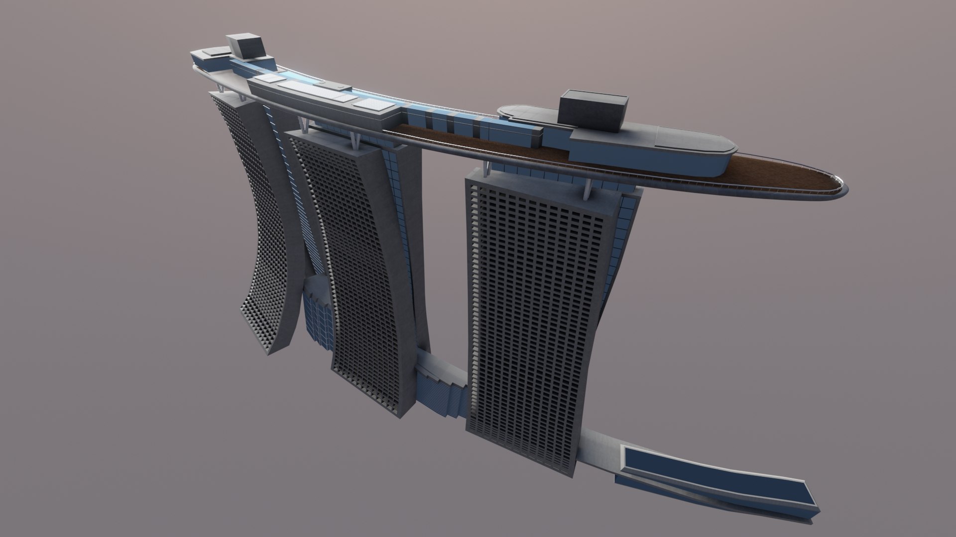 3D Singapore Marina Bay Sands Building Model - TurboSquid 1715022