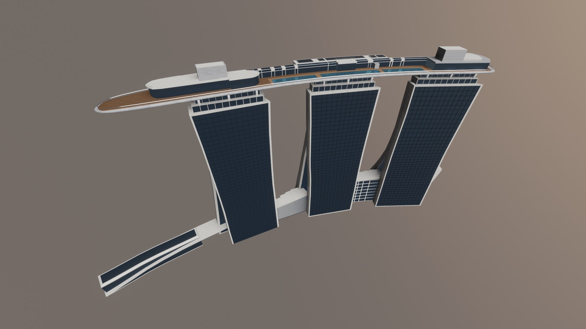 3D Singapore Marina Bay Sands Building Model - TurboSquid 1715022