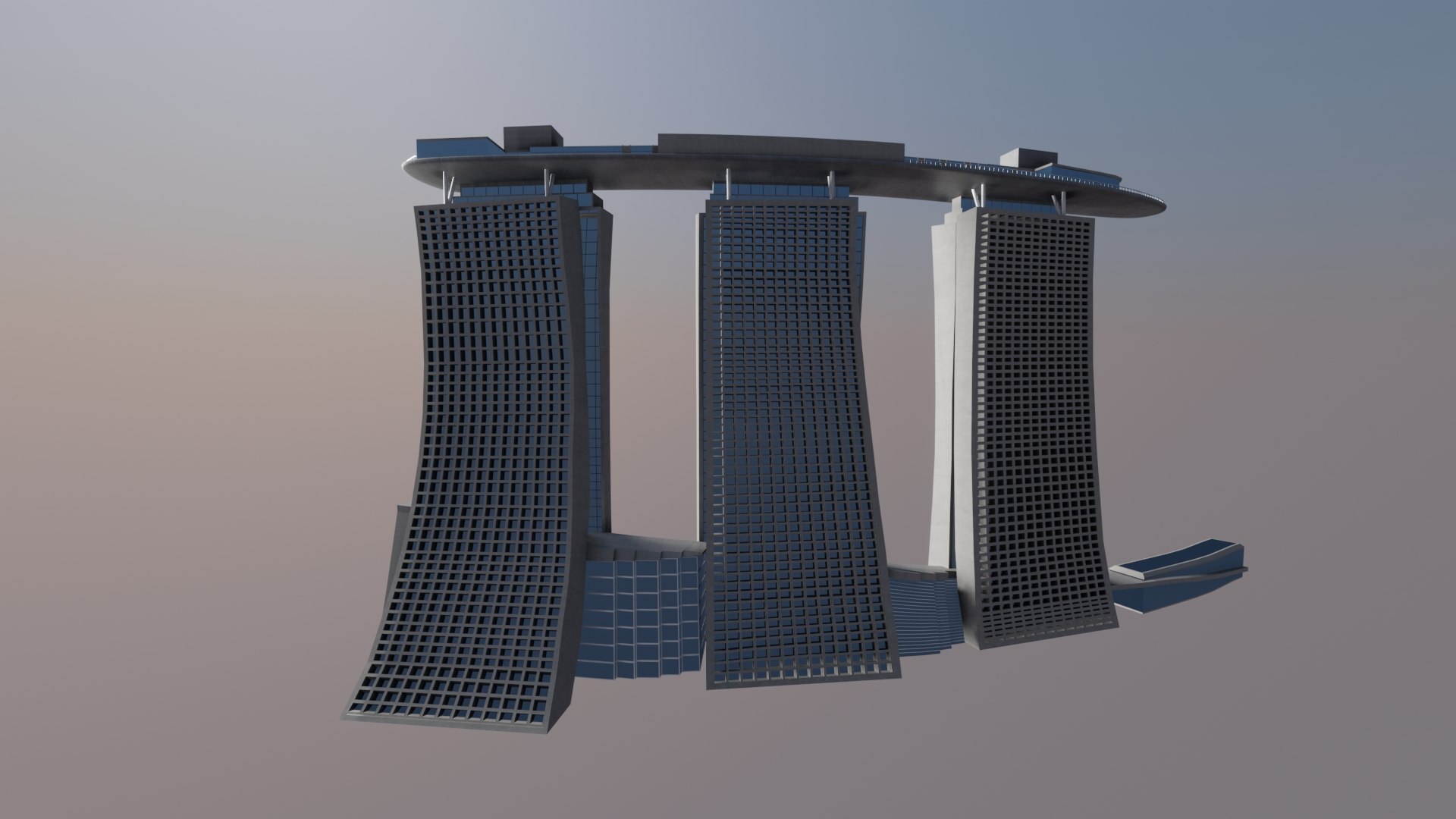 3D Singapore Marina Bay Sands Building Model - TurboSquid 1715022