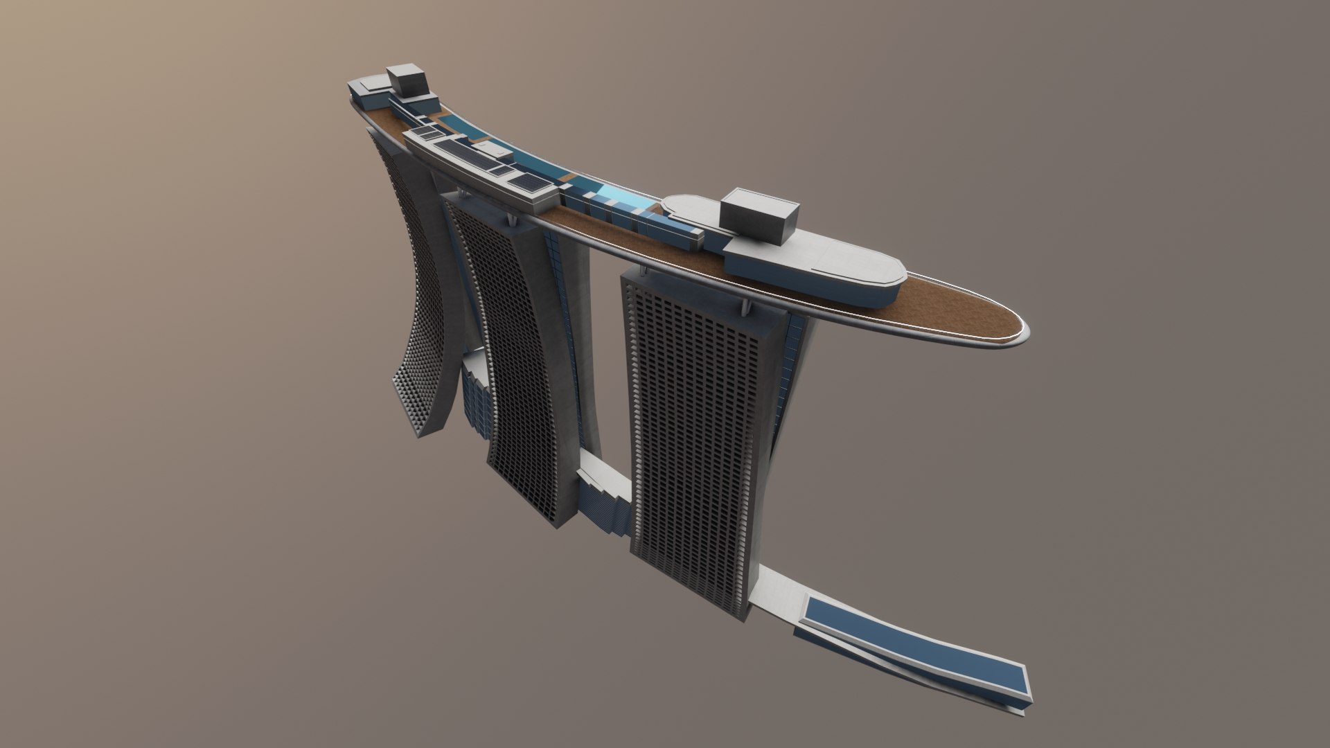 3D Singapore Marina Bay Sands Building Model - TurboSquid 1715022