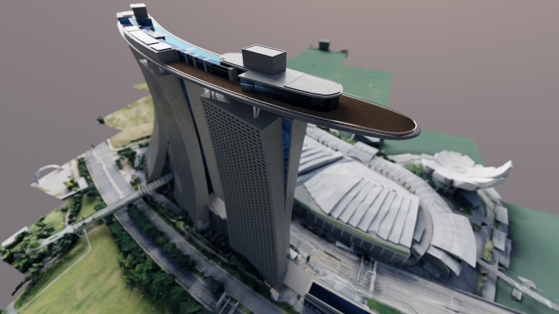 3D Singapore Marina Bay Sands Building Model - TurboSquid 1715022