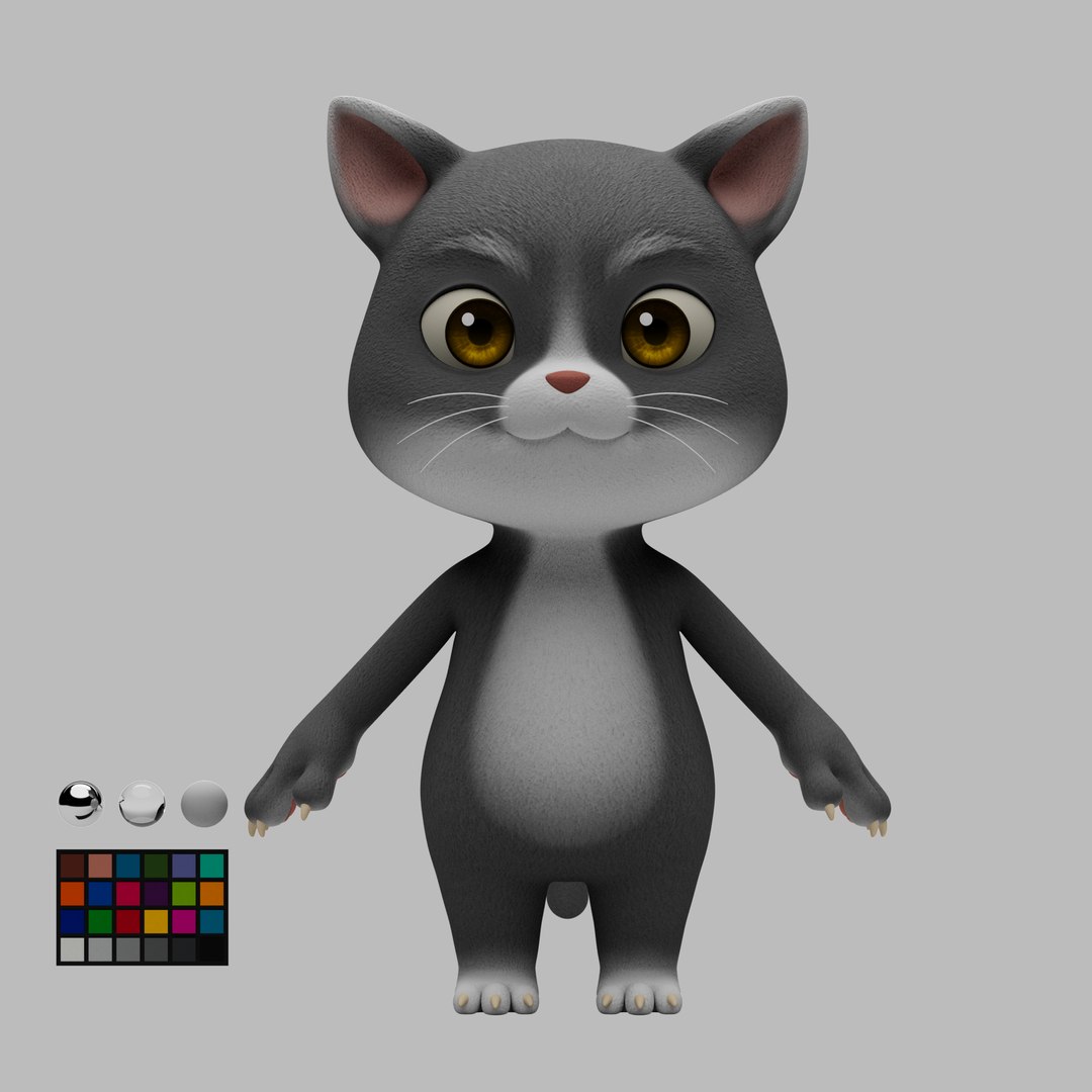 Cat Model - TurboSquid 2068778