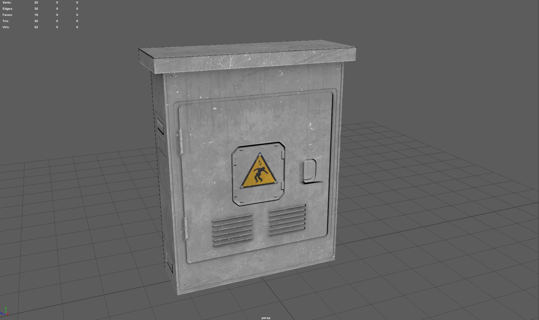 Utility Box 3D Model - TurboSquid 2095015