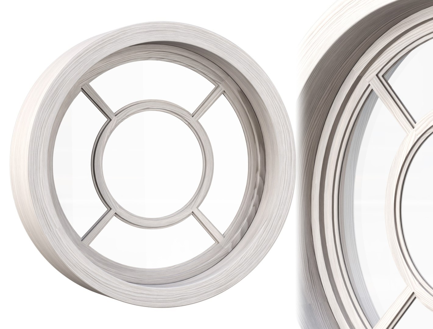 Wooden Round Window V2 3D Model - TurboSquid 2285044